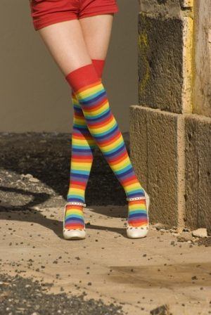 Funky Knee-High Socks are the #1 New Thing