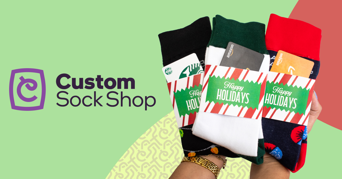 Holiday Gift Bundle: Custom Socks & Starbucks Gift Cards